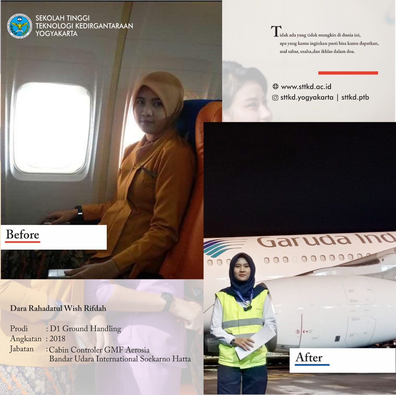 Kami tunggu di STTKD - GROUND HANDLING STTKD